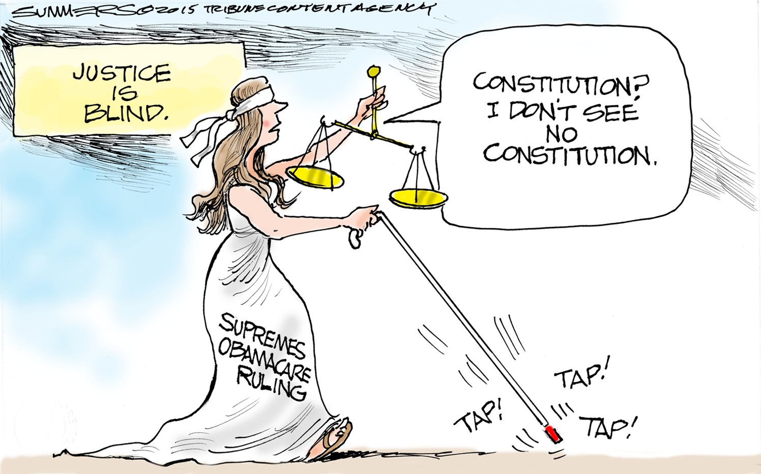 Anti Obamacare Political Cartoon