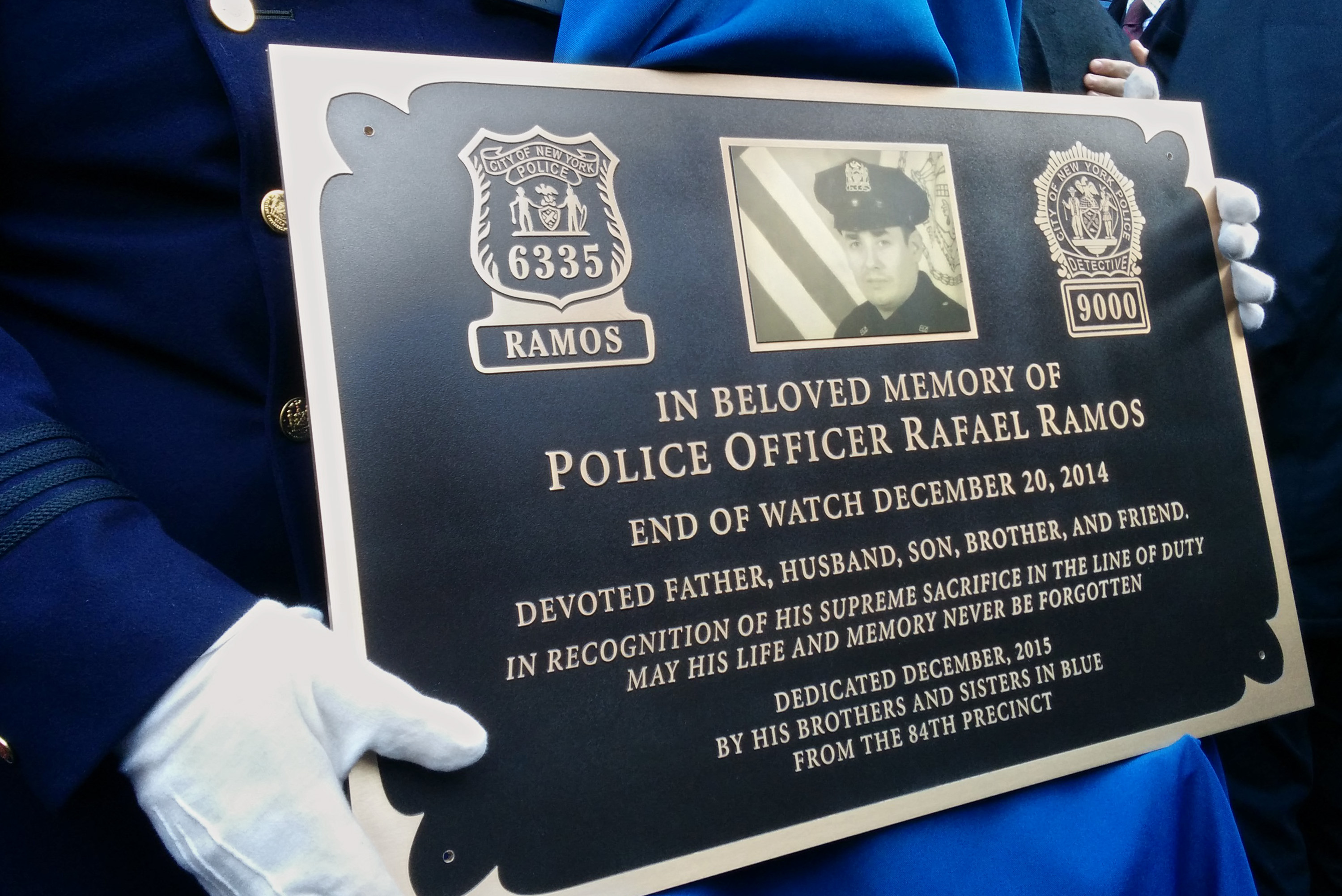 Nypd Bronze Dedication Plaque
